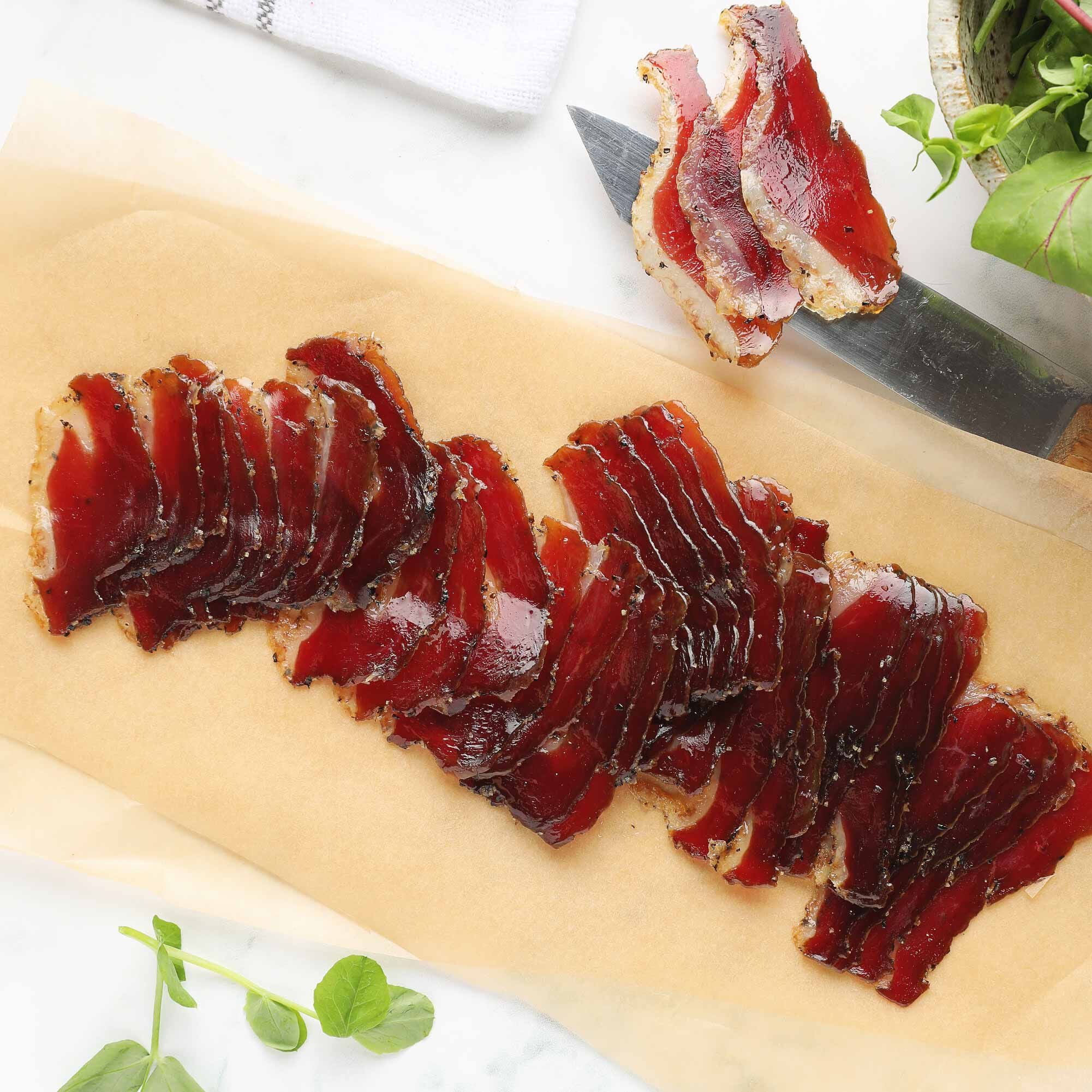 Sliced Duck Prosciutto, Dry-Uncured | Shop D'Artagnan